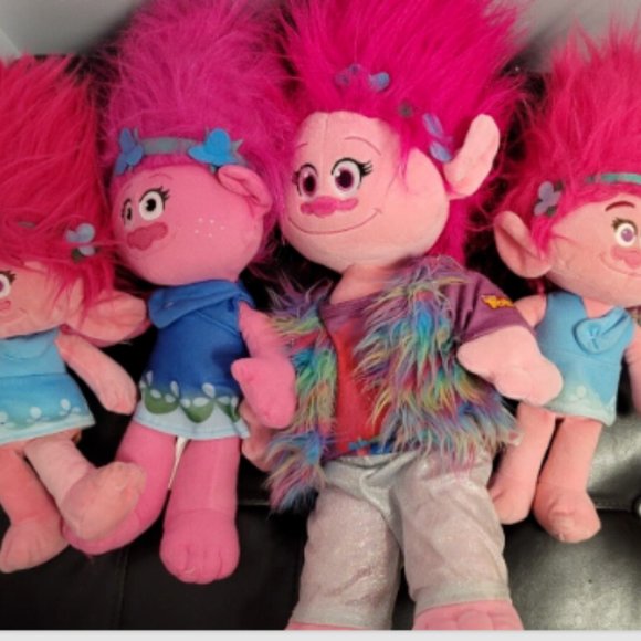Dreamworks | Toys | Lot Of 4 Trolls Dreamworks World Tour Bab Plush ...